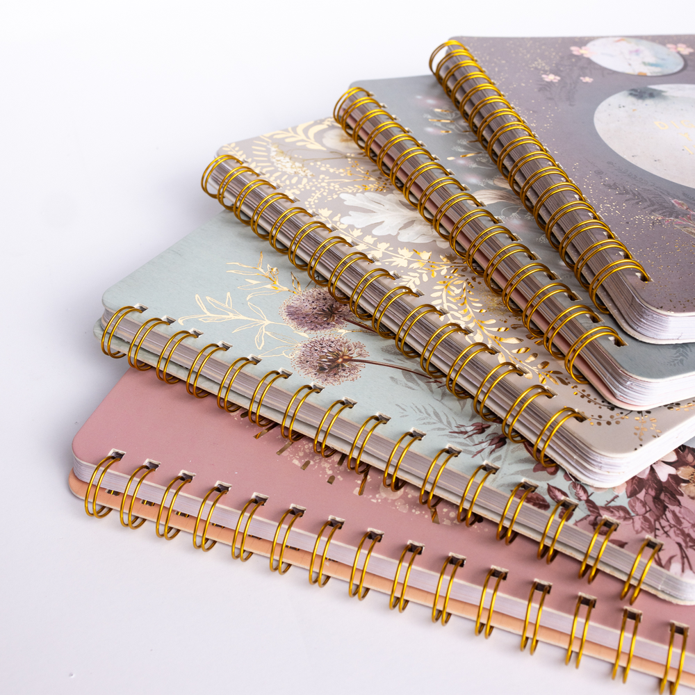 Cosmo Lace Spiral Notebook – PAPAYA