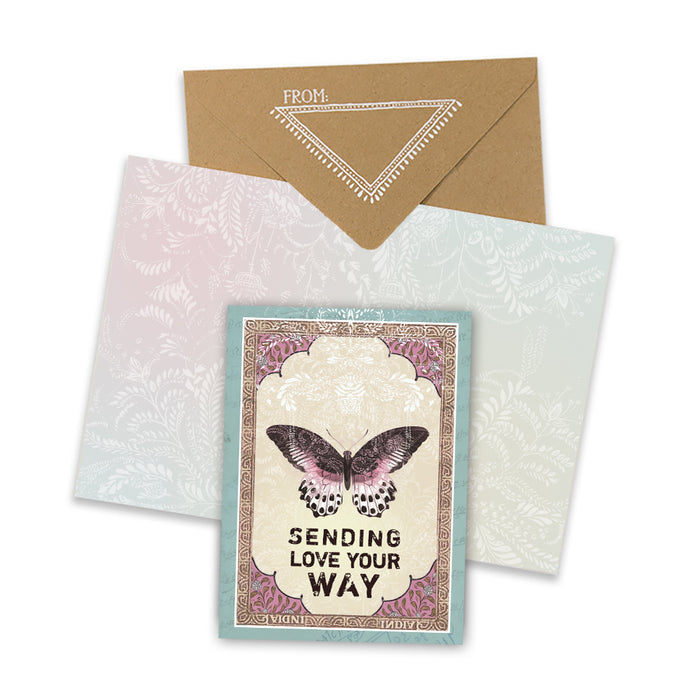 Mini Greeting Card, Butterfly Love – PAPAYA